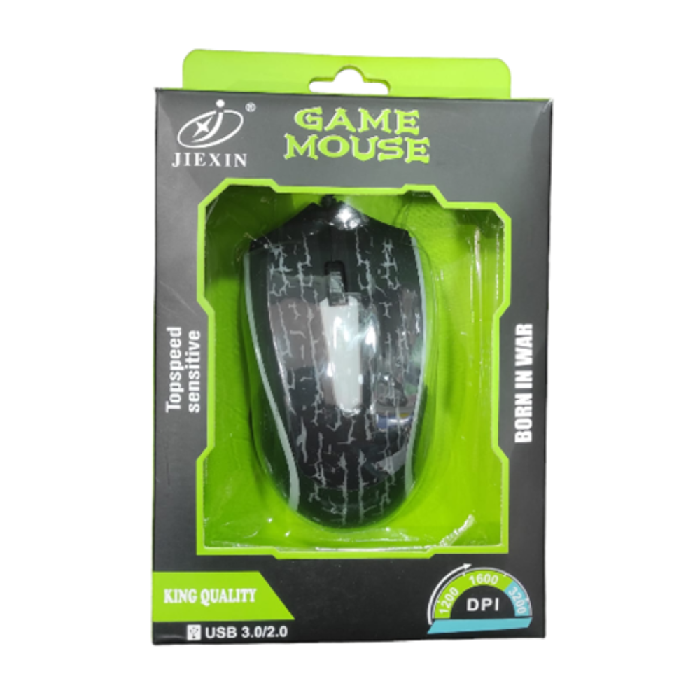 Mouse Gamer Alámbrico JIEXIN RGB: Precisión en Tus Manos
